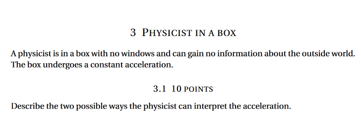 Solved 3 PHYSICIST IN A BOX A physicist is in a box with no | Chegg.com