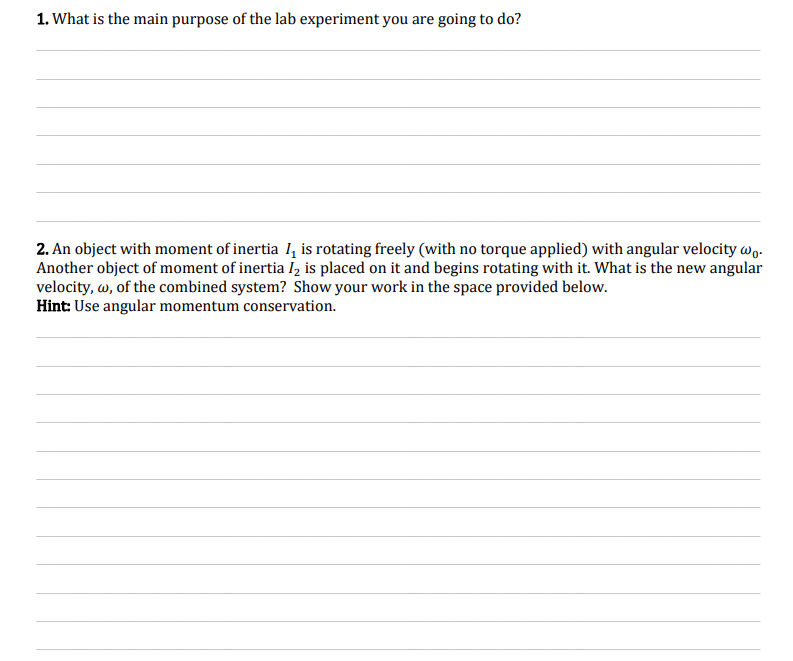 Solved 1 What Is The Main Purpose Of The Lab Experiment You 1004