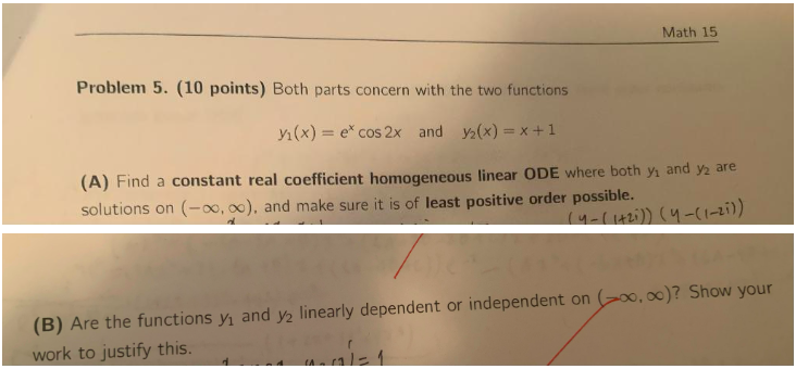 Solved Problem 5. (10 points) Both parts concern with the | Chegg.com