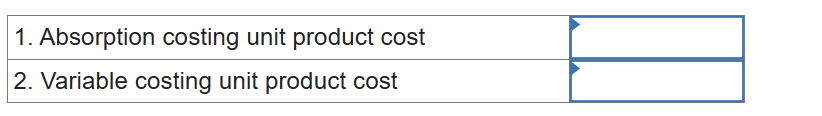 Solved Exercise 7-1 (Algo) Variable and Absorption Costing | Chegg.com