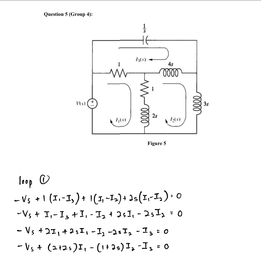 Help me with the coding... % Loop 1 % -Vi + V1 + V2 = | Chegg.com