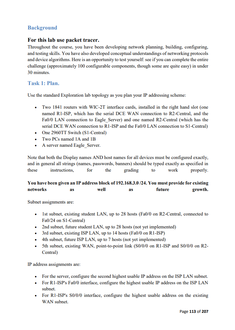 Solved Please use Packet Tracer to answer these questions | Chegg.com