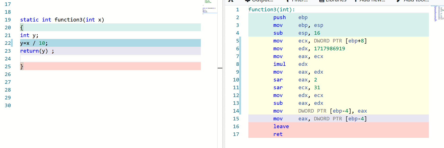 In detail explain the assembly code generated for | Chegg.com