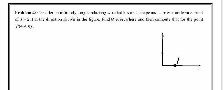 Solved Problem 4: Consider an infinitely long conducting | Chegg.com