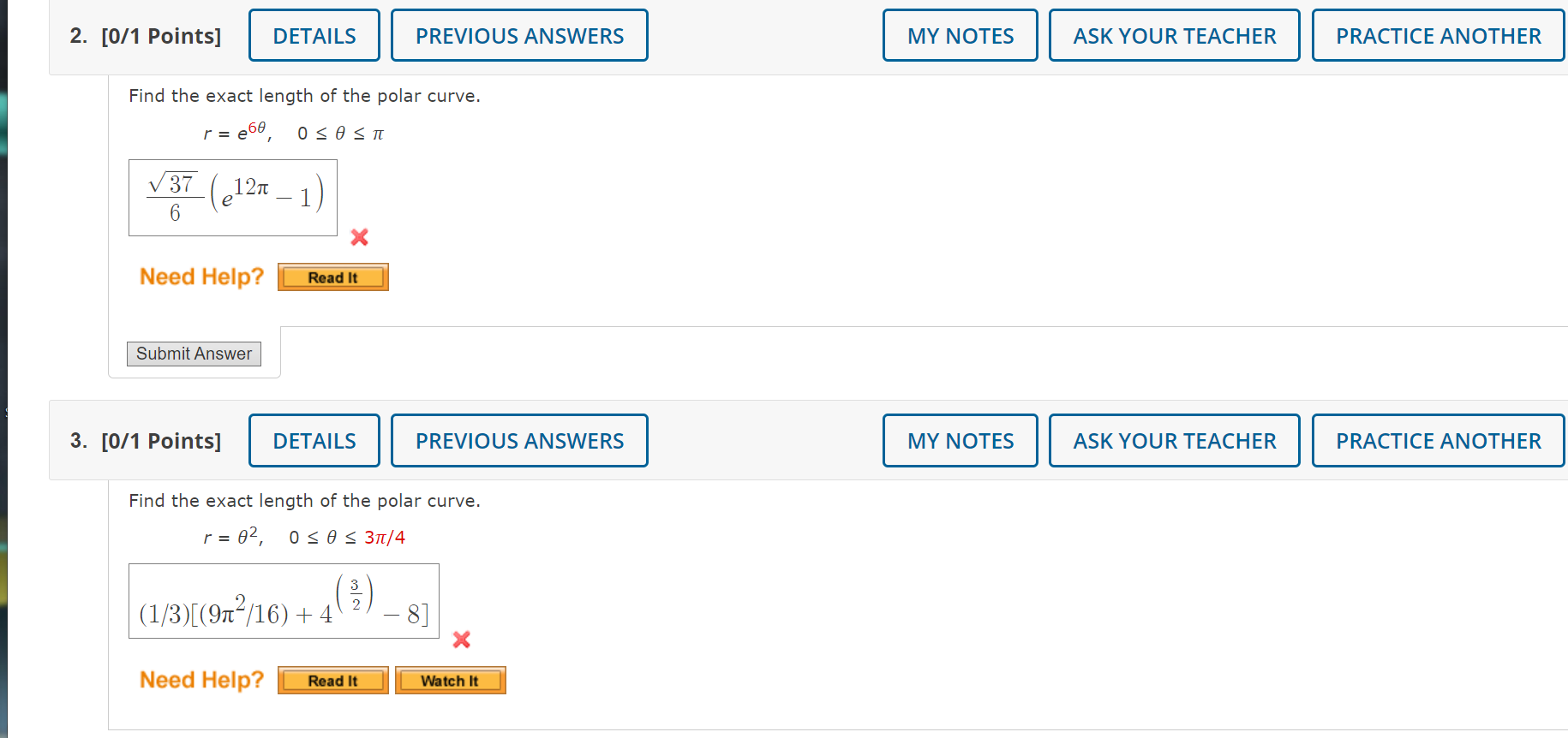 Solved 2. Find the exact length of the polar curve. r = | Chegg.com Solved 2. Find the exact length of the polar curve. r = | Chegg.com