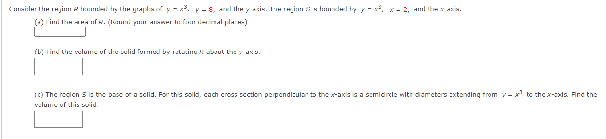 Solved Consider the region R bounded by the graphs of | Chegg.com