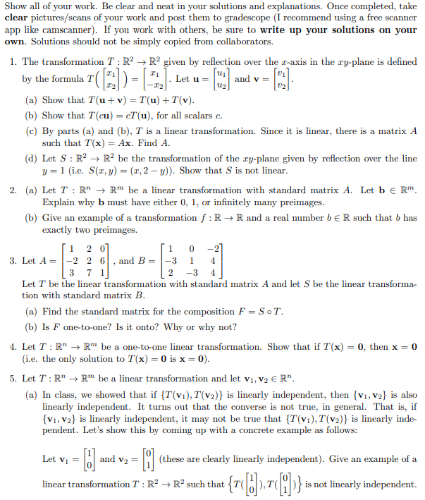 Solved 21 -22 Show all of your work. Be clear and neat in | Chegg.com