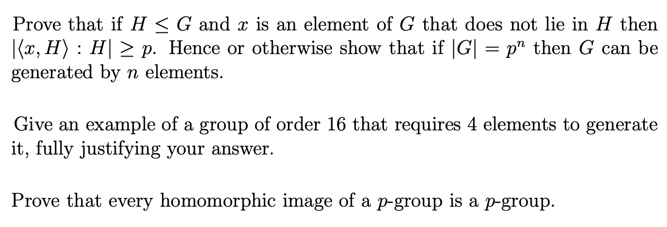 Solved Prove that if H