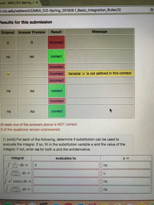 Solved ork: MRA 122-Spring.2 x .mc.edu/webwork2/MRA | Chegg.com