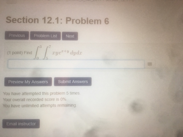 Solved Section 12.1: Problem 6 Previous Problem List Next (1 | Chegg.com
