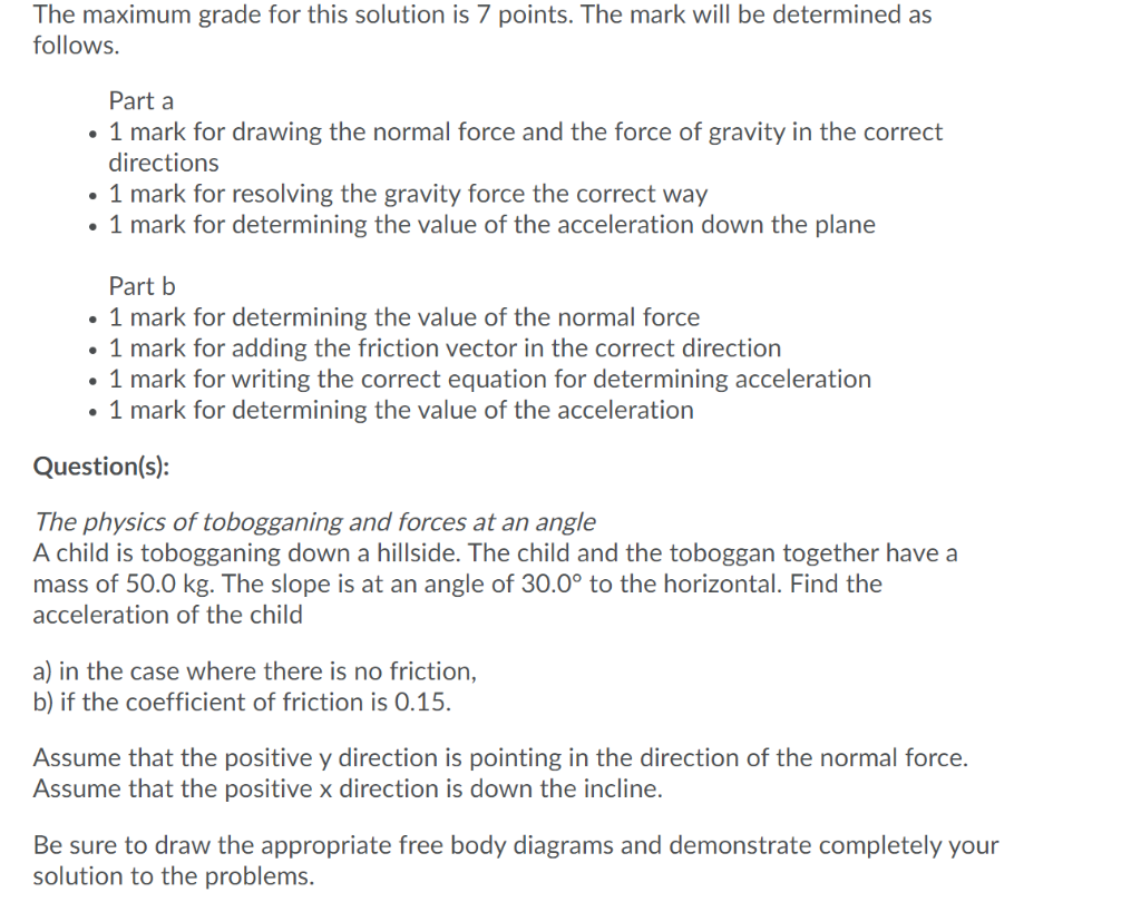 Solved The maximum grade for this solution is 7 points. The | Chegg.com