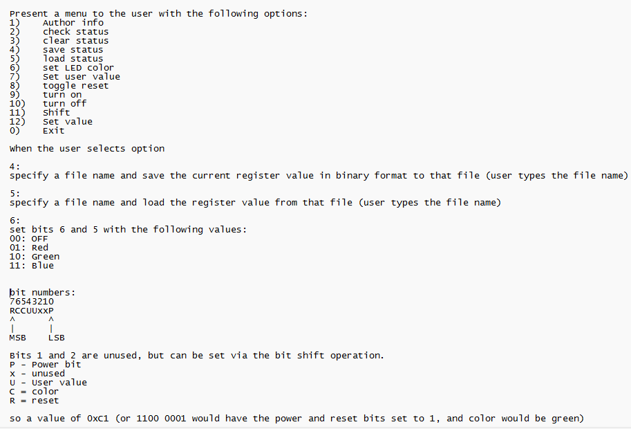 Solved Can you please derive the code for options 4, 5, and | Chegg.com