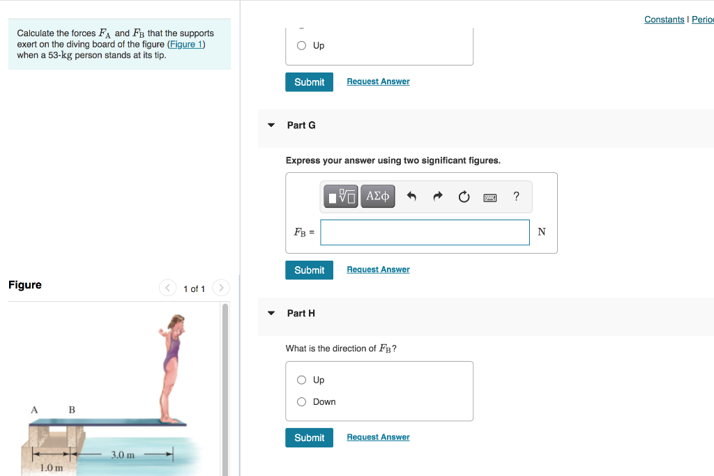 Solved A.) FA while ignoring the weight of the board: | Chegg.com