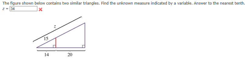 Solved The figure shown below contains two similar | Chegg.com