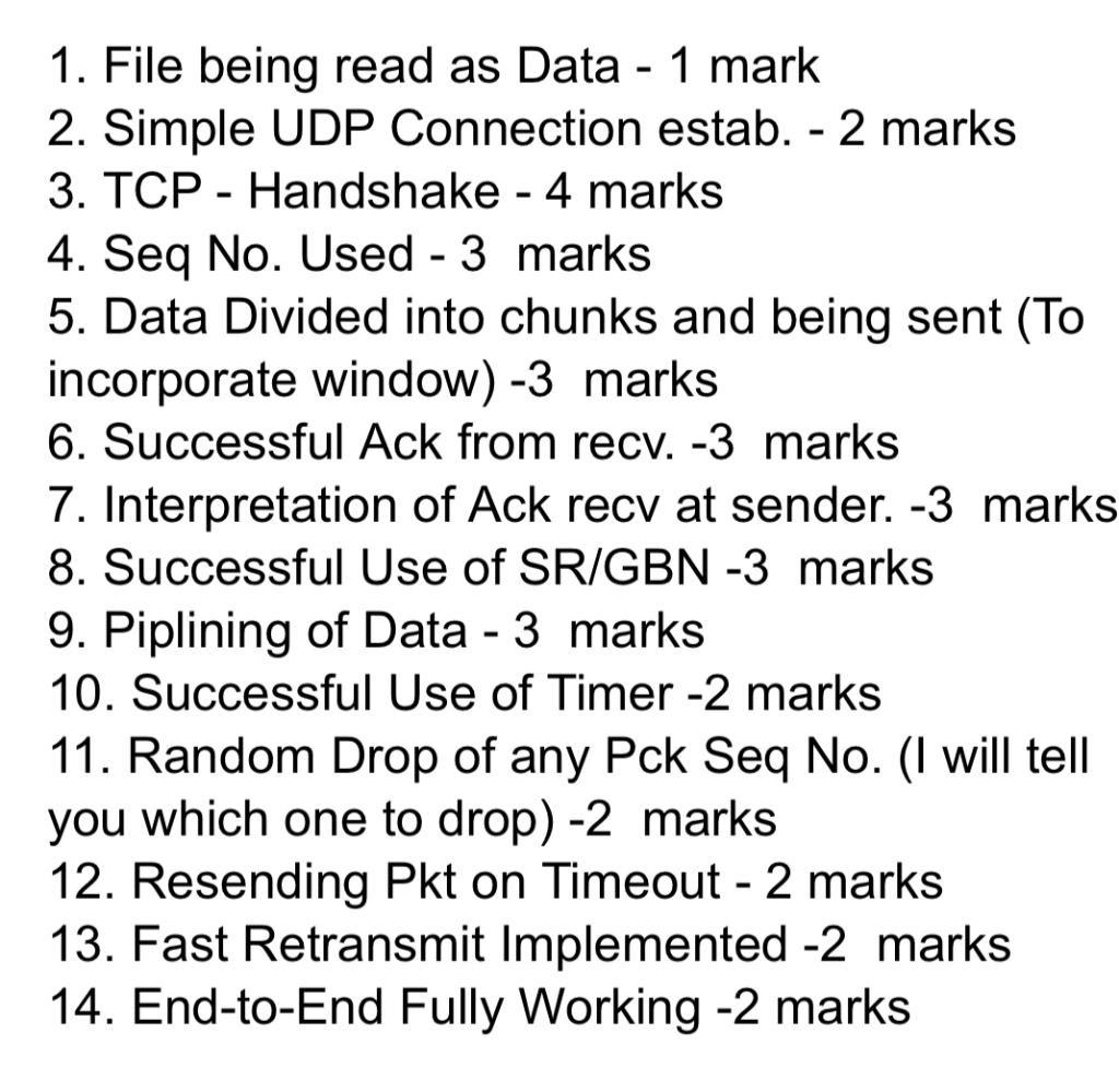 Does anyone have code for reliable data transfer over | Chegg.com