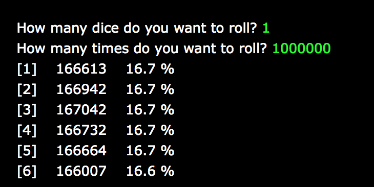 Solved Write a program in Python3 that simulates rolling a | Chegg.com