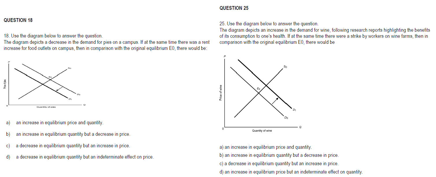 Solved QUESTION 18 25. Use the diagram below to answer the | Chegg.com