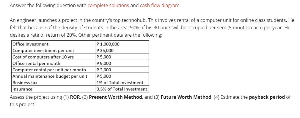 Solved Answer the following question with complete solutions | Chegg.com