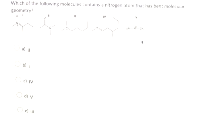 Solved Which of the following molecules contains a nitrogen | Chegg.com