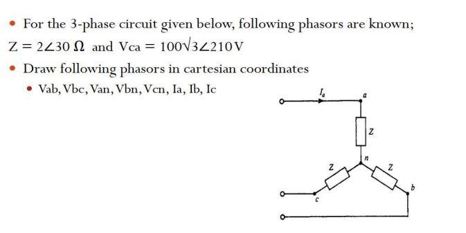 Solved - For the 3-phase circuit given below, following | Chegg.com