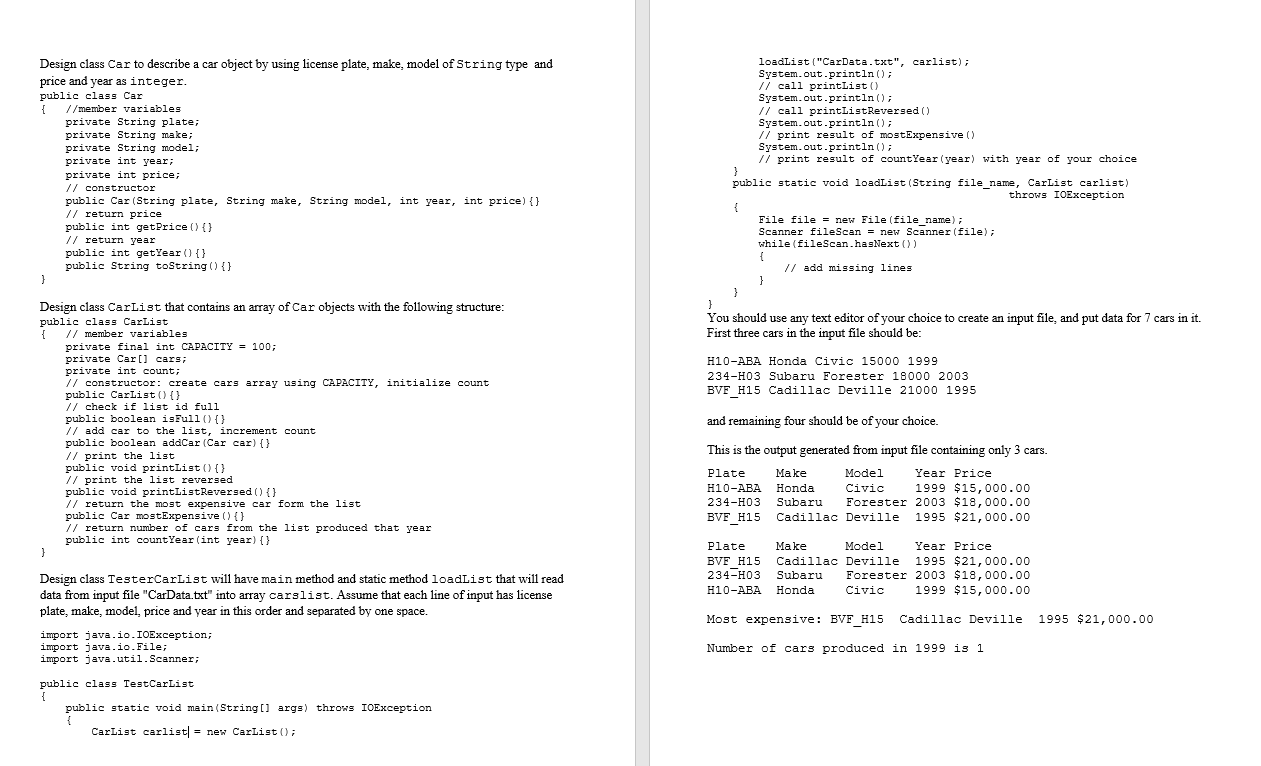 Solved Please complete this in bluej (java). Use comments | Chegg.com