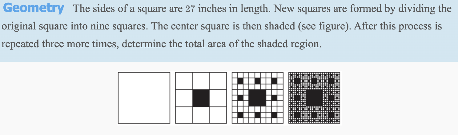 Solved Geometry The sides of a square are 27 inches in | Chegg.com
