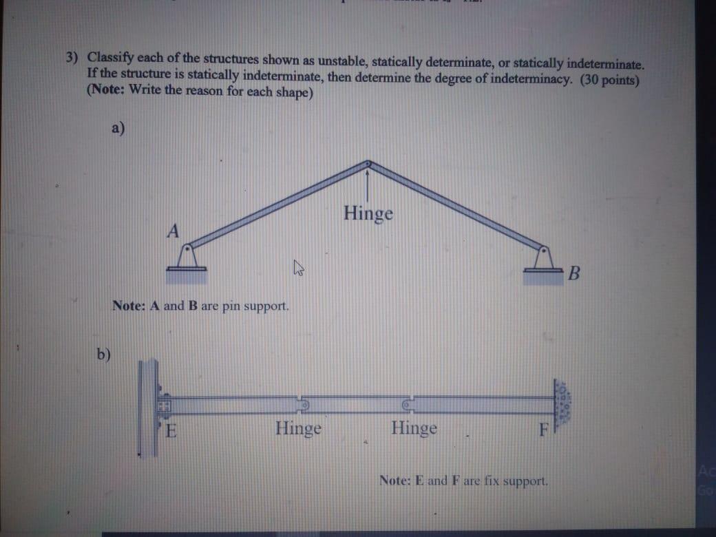 Solved 3) Classify each of the structures shown as unstable, | Chegg.com
