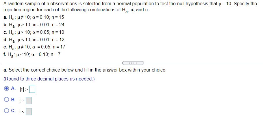 Solved A Random Sample Of N Observations Is Selected From A