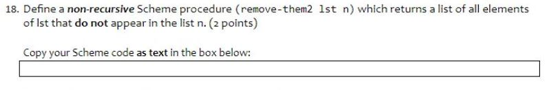 Solved 18. Define a non-recursive Scheme procedure | Chegg.com