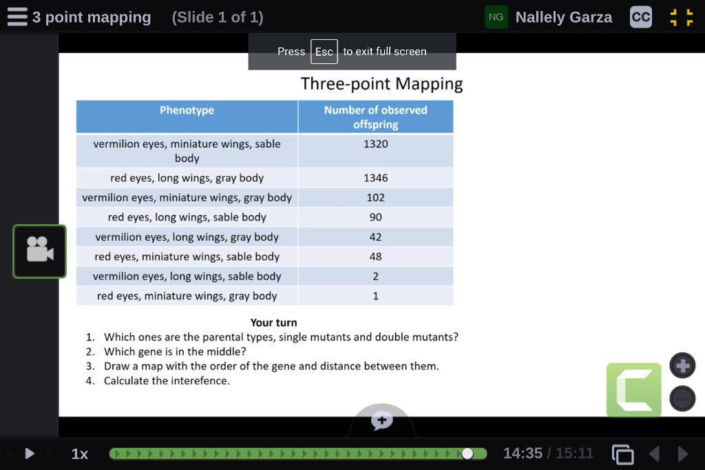 Solved Phenotype Three-point Mapping Number of observed | Chegg.com