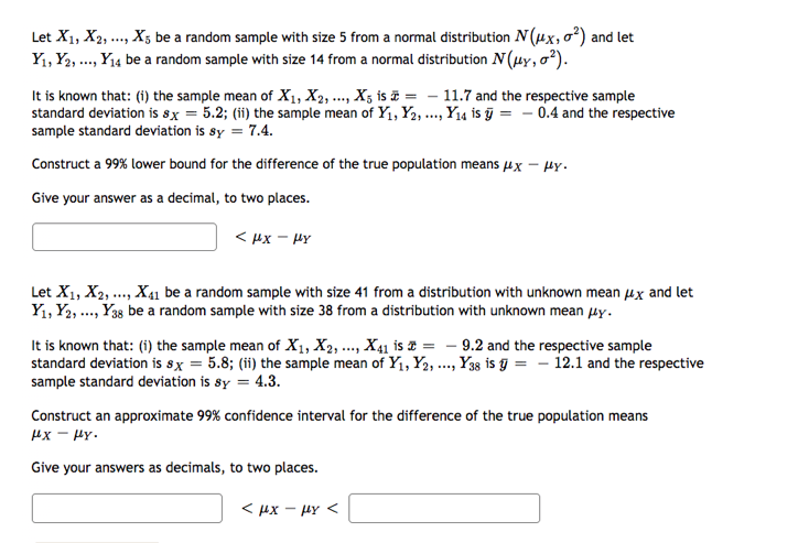 Solved Let X1, X2, ..., X; be a random sample with size 5 | Chegg.com