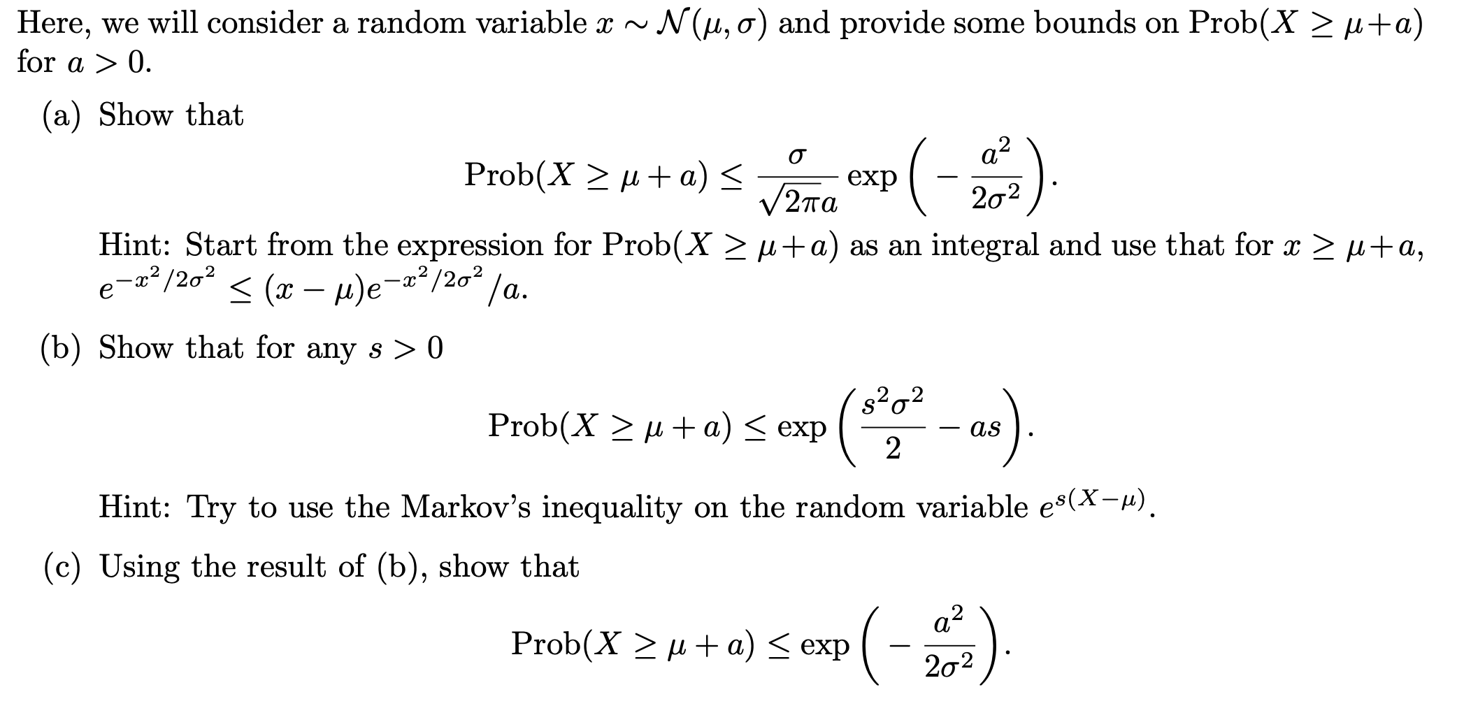 Solved Here, we will consider a random variable x∼N(μ,σ) | Chegg.com