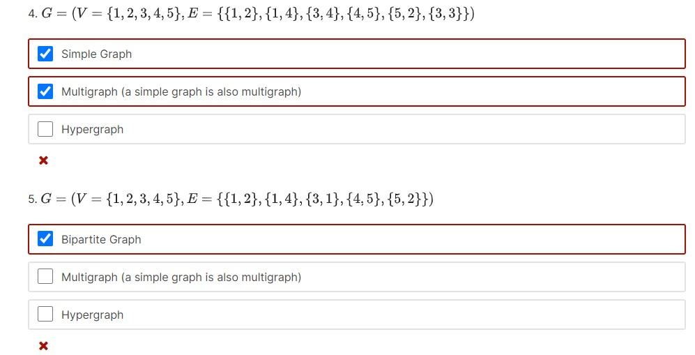 Solved 4. G= (V = {1, 2, 3, 4, 5), E = {{1, 2}, {1,4}, | Chegg.com