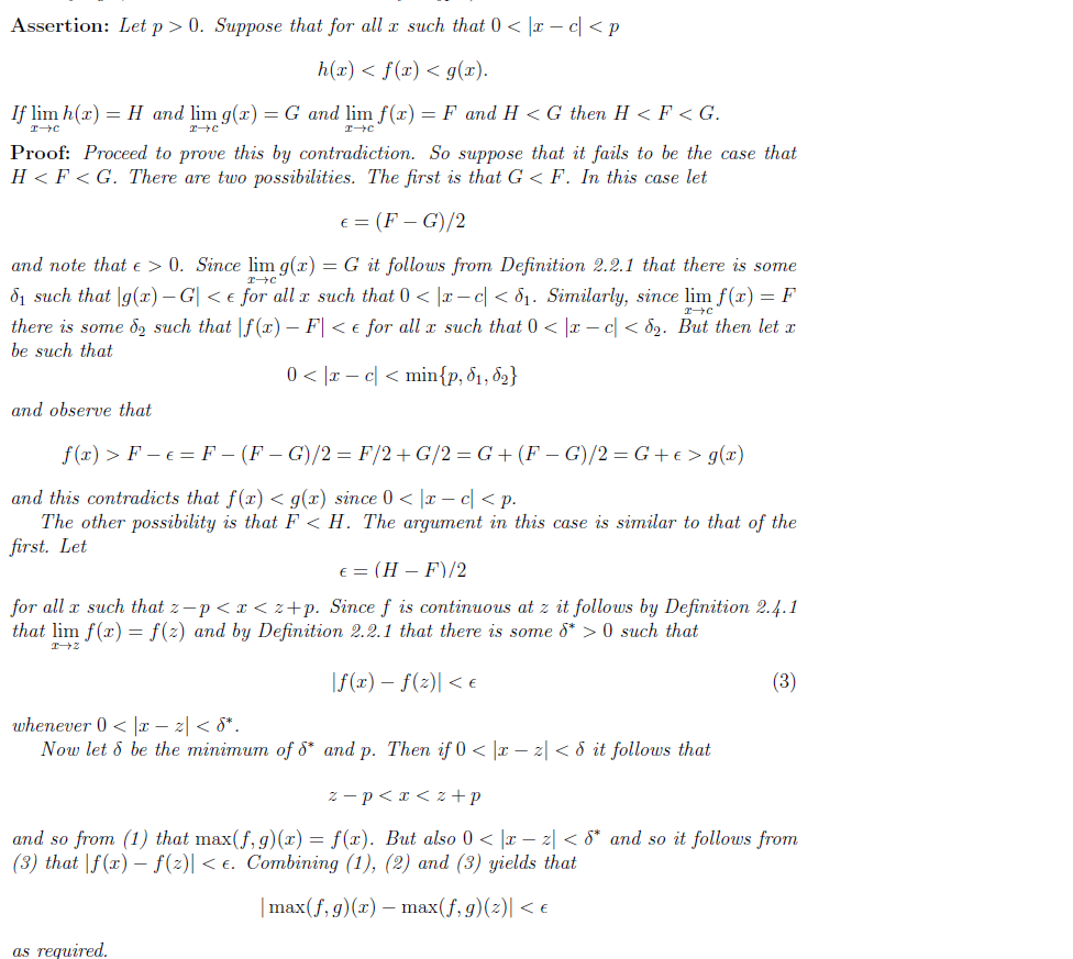 Assertion: Let p>0. Suppose that for all x such that | Chegg.com