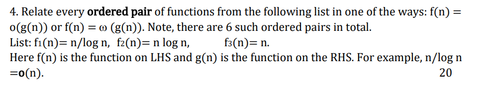 Solved Relate every ordered pair of functions from the | Chegg.com