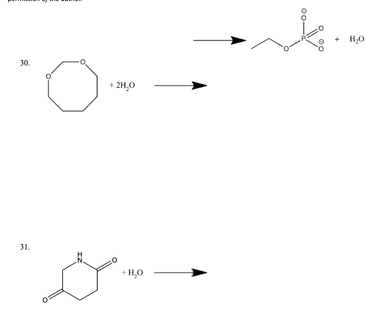 Solved Provide the missing component(s) to each hydrolysis | Chegg.com