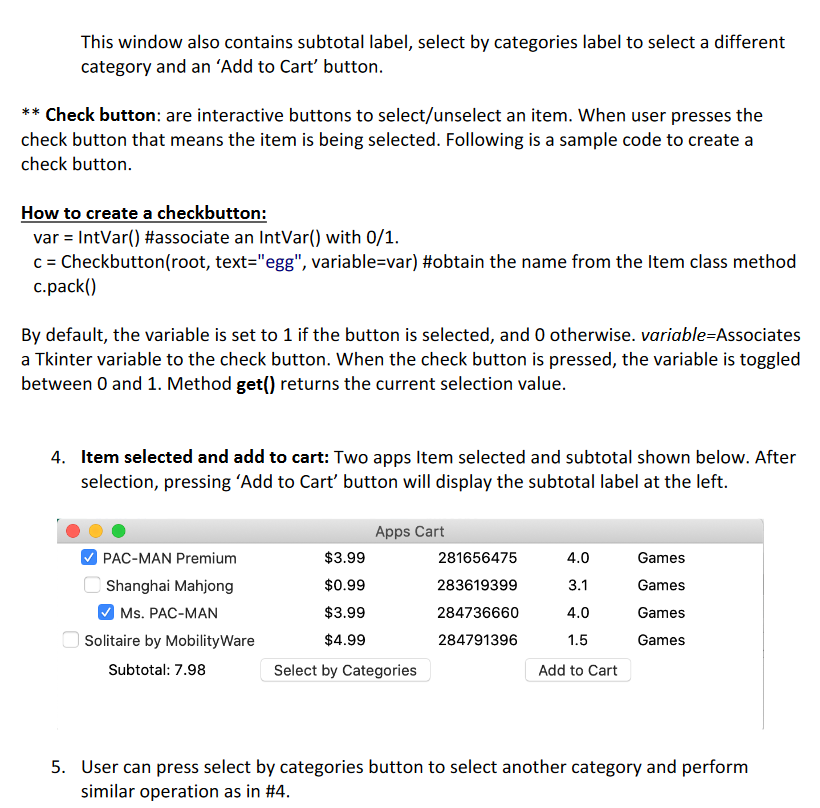 Solved Topics: Python GUI Problem Statement: The purpose | Chegg.com