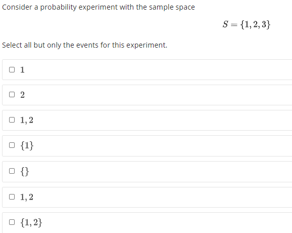 Solved Consider a probability experiment with the sample | Chegg.com