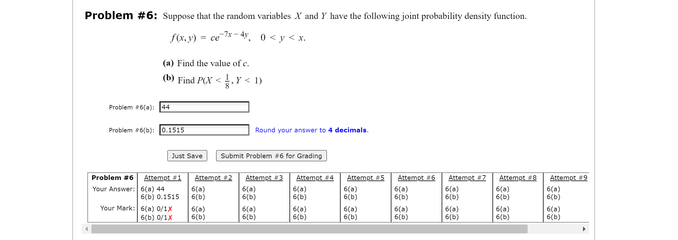 Solved Problem # 6: Suppose that the random variables x ﻿and | Chegg.com