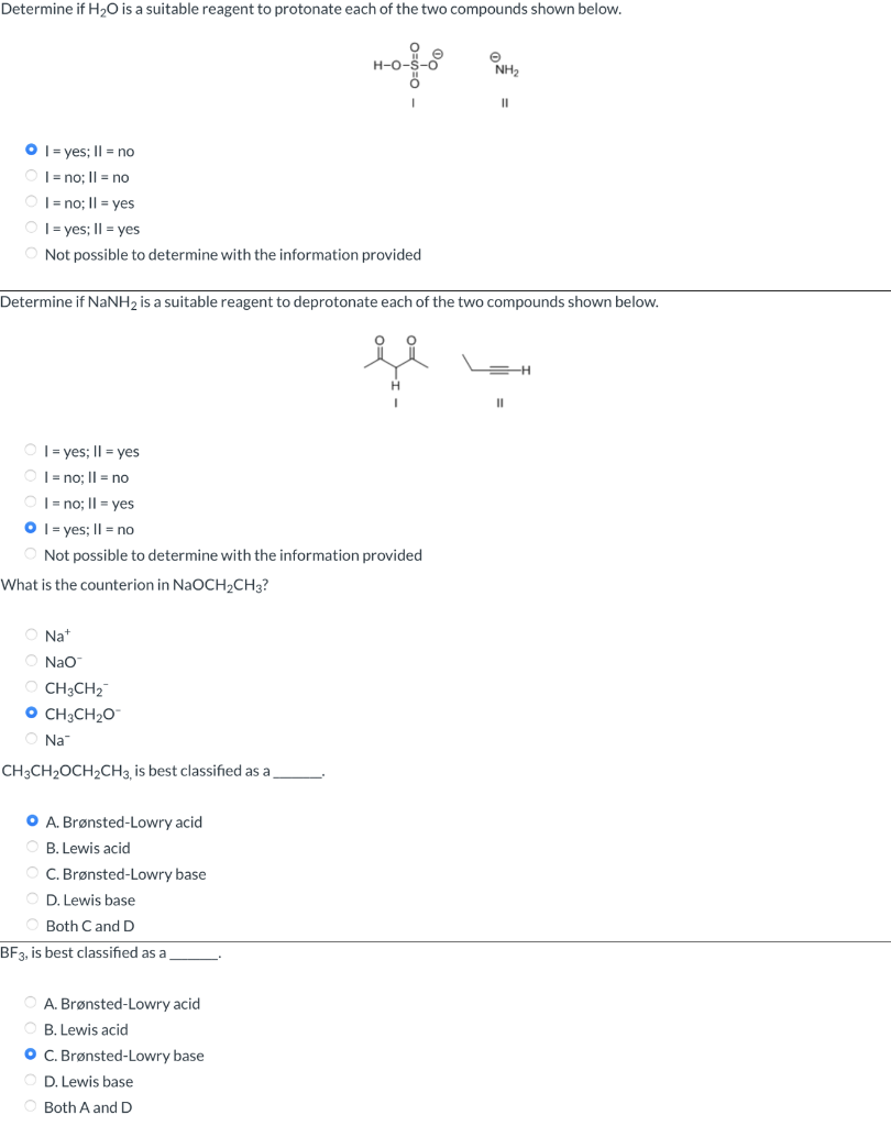 Solved I= yes; II= no I= no; II= no I= no; II= yes I= yes; | Chegg.com