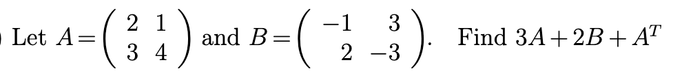 Solved Prove that if A and B are both m×n matrices then | Chegg.com
