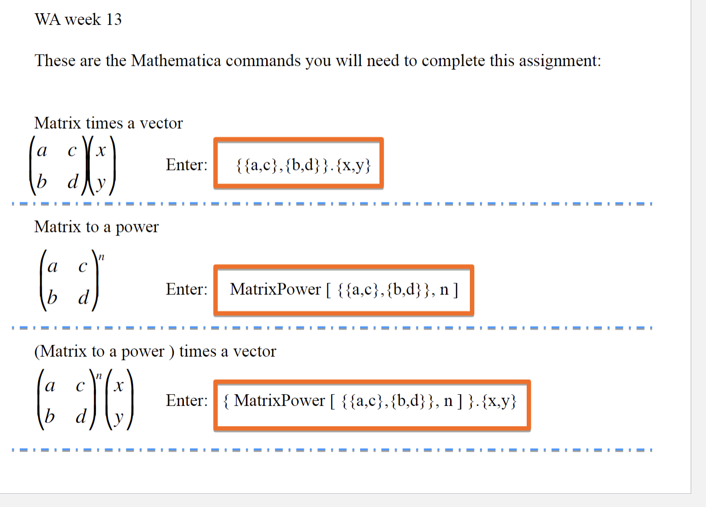 These are the Mathematica commands you will need to | Chegg.com