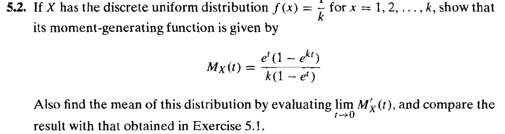 Solved If X Has The Discrete Uniform