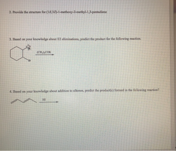 Solved 2. Provide the structure for | Chegg.com