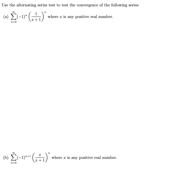 Solved Use The Alternating Series Test To Test The