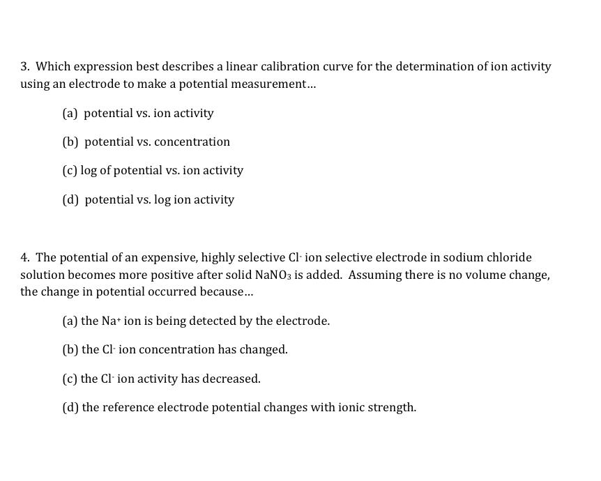Solved 3. Which expression best describes a linear | Chegg.com