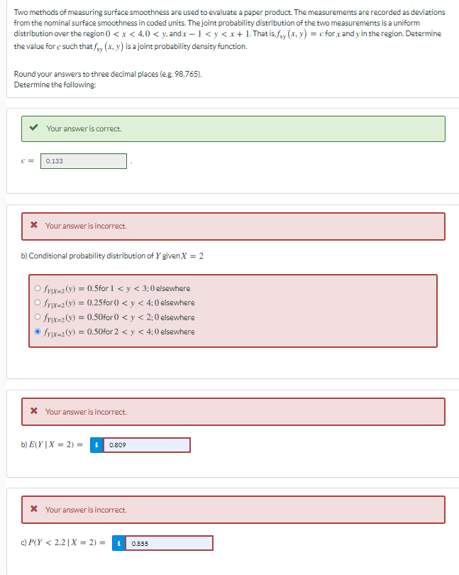 Solved Two methods of measuring surface smoothness are used | Chegg.com