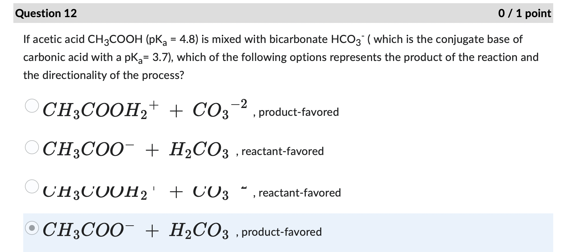 Solved acetic acid CH3COOH ( pKa=4.8 ) is mixed with | Chegg.com