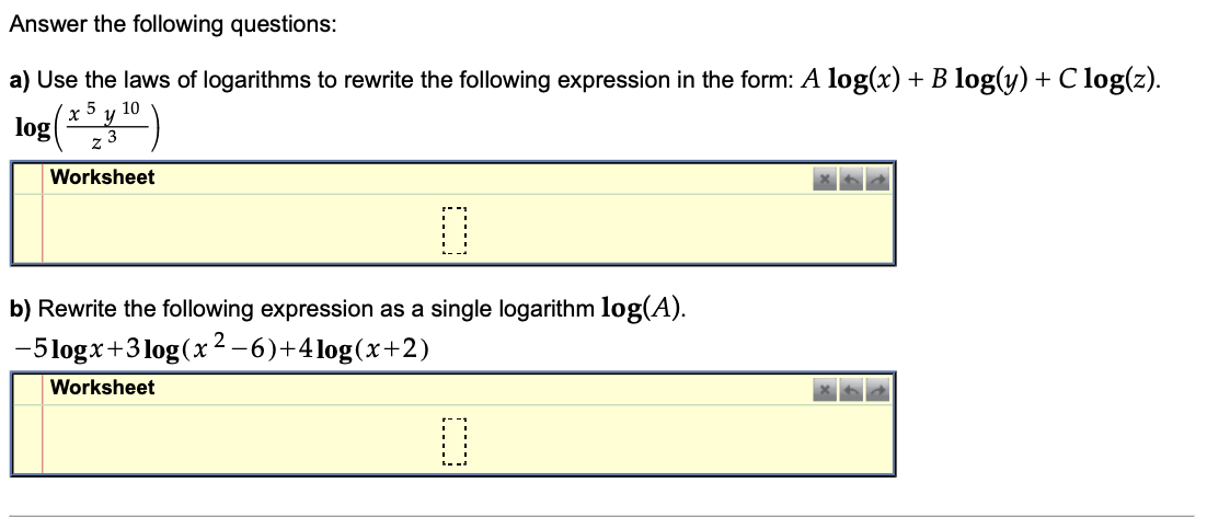 Solved Answer the following questions: a) Use the laws of | Chegg.com