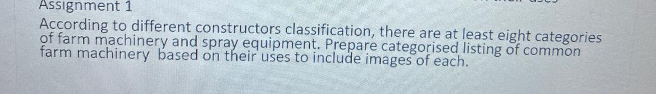 Solved Assignment 1 According to different constructors | Chegg.com